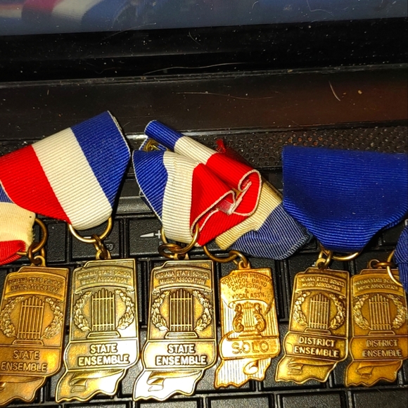 Vintage | Accessories | Lot Of 6 Indiana Band Medalsdesign Is Very Rare ...